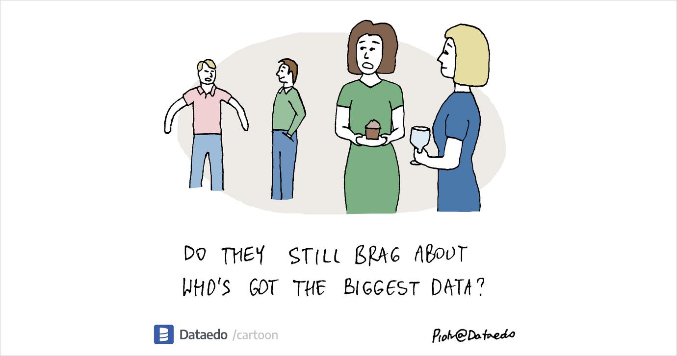Brag about data - Dataedo Data Cartoons