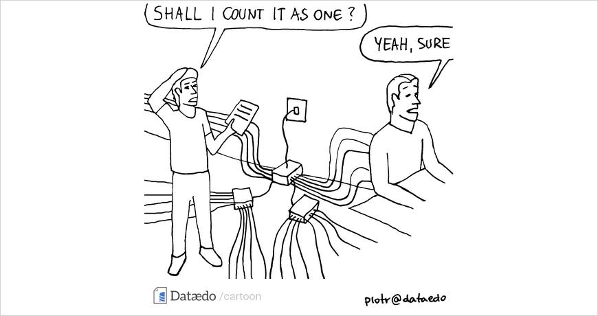 There are many ways to count things - Dataedo Data Cartoons