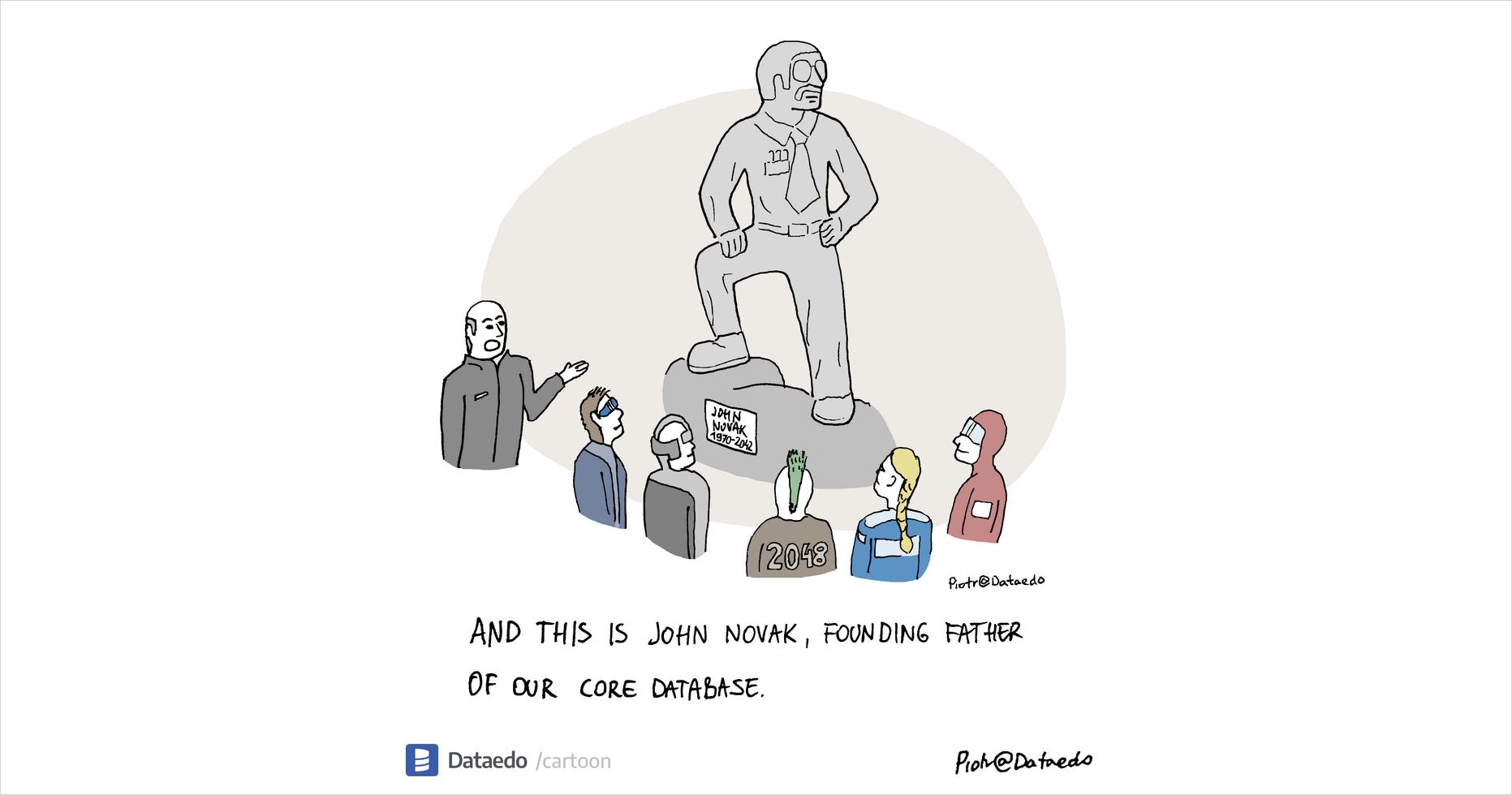 Database founding father - Dataedo Data Cartoons