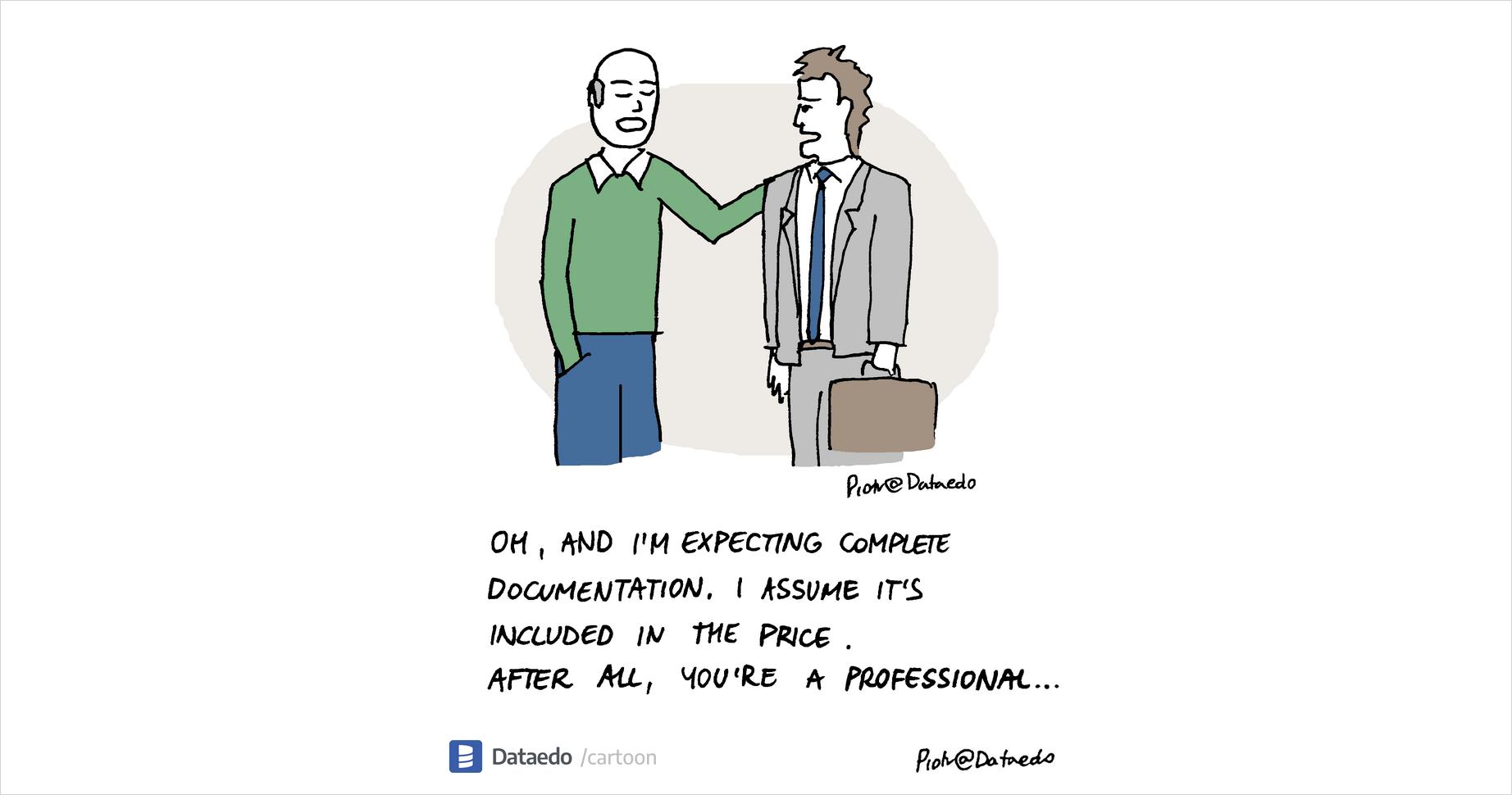 Documentation included - Dataedo Data Cartoons