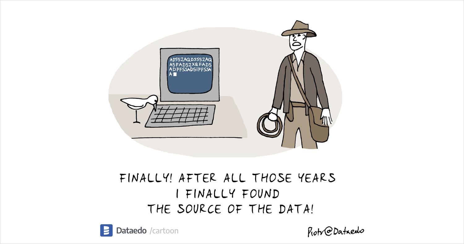 Found the Source! - Dataedo Data Cartoons