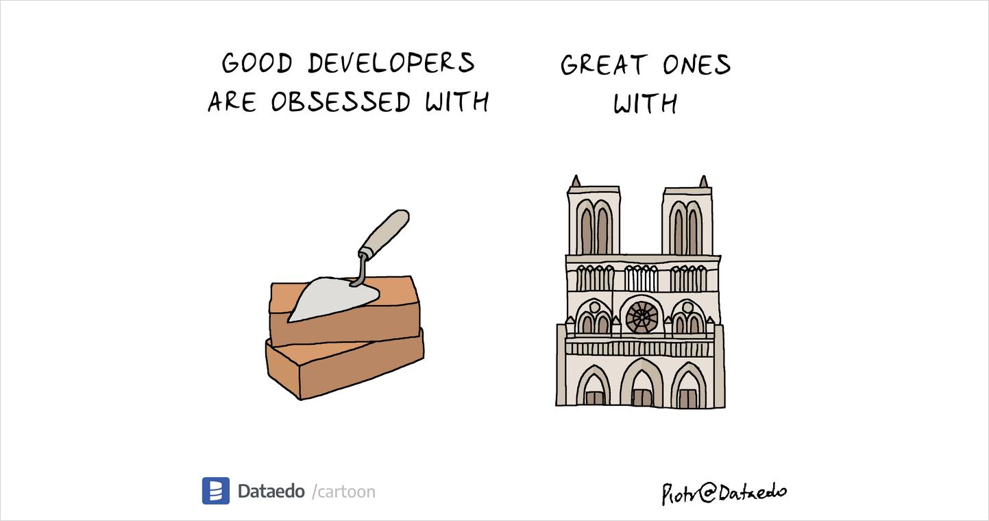 Great developers - Dataedo Data Cartoons