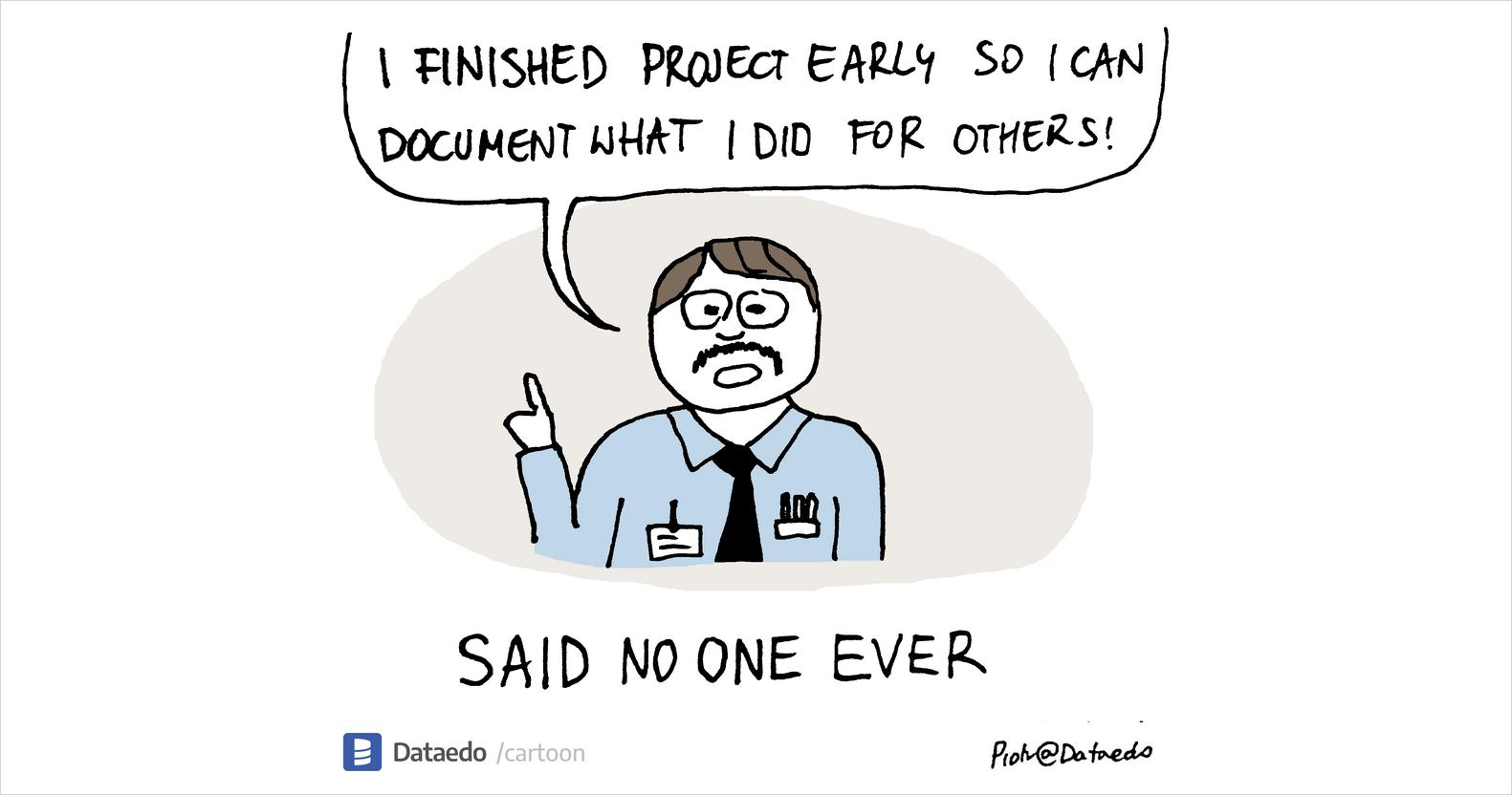 Let's document! - Dataedo Data Cartoons