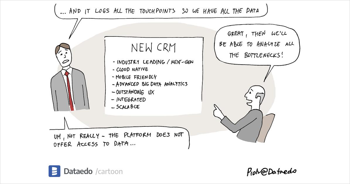 Industry leading next-gen cloud-native... - Dataedo Data Cartoons