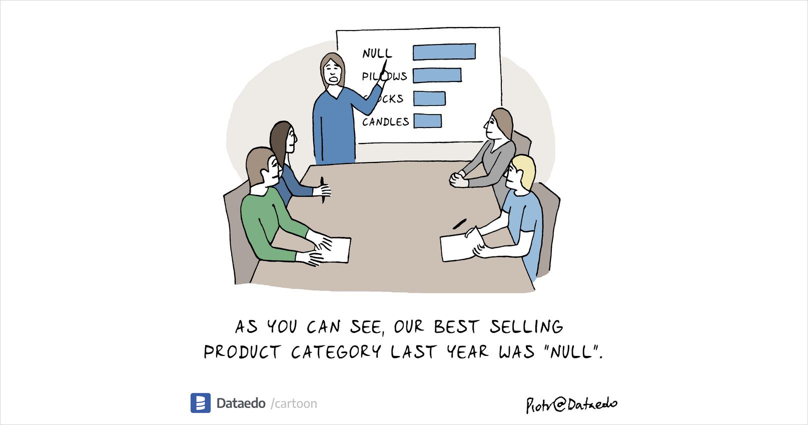 Best Selling Product - Dataedo Data Cartoons