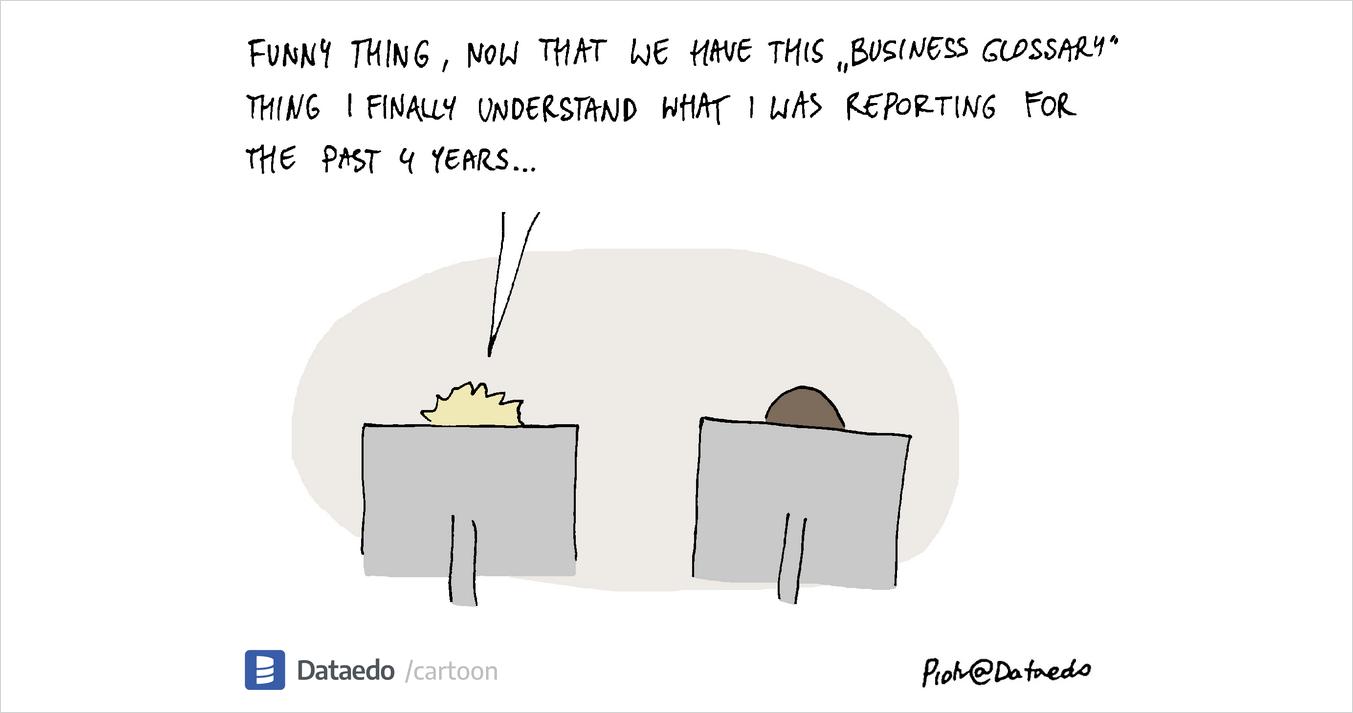 What are we actually reporting? - Dataedo Data Cartoons
